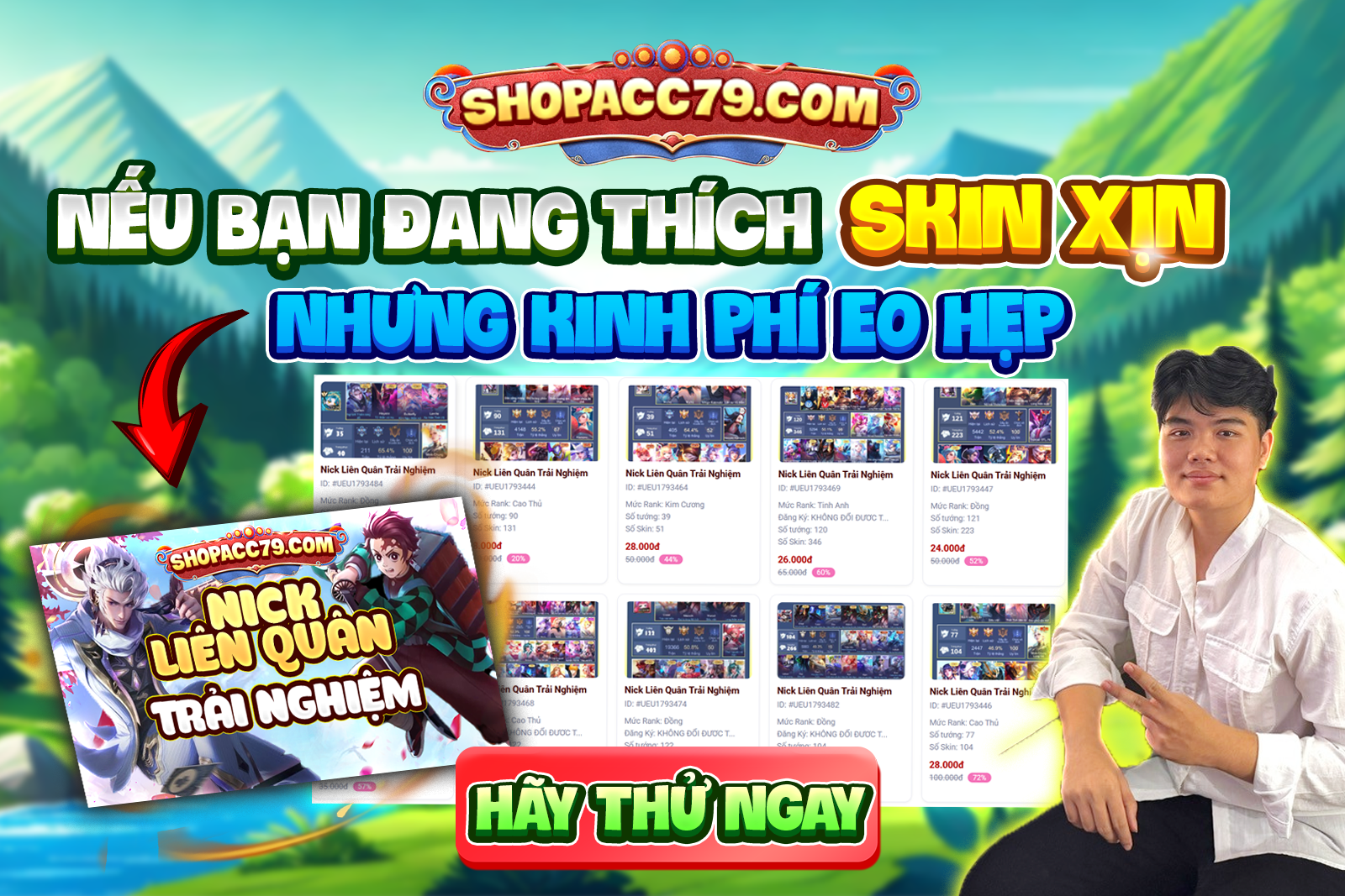 SHOPACC79 - Shop Acc Game Uy Tín, Giá Rẻ, Chất Lượng Hàng Đầu